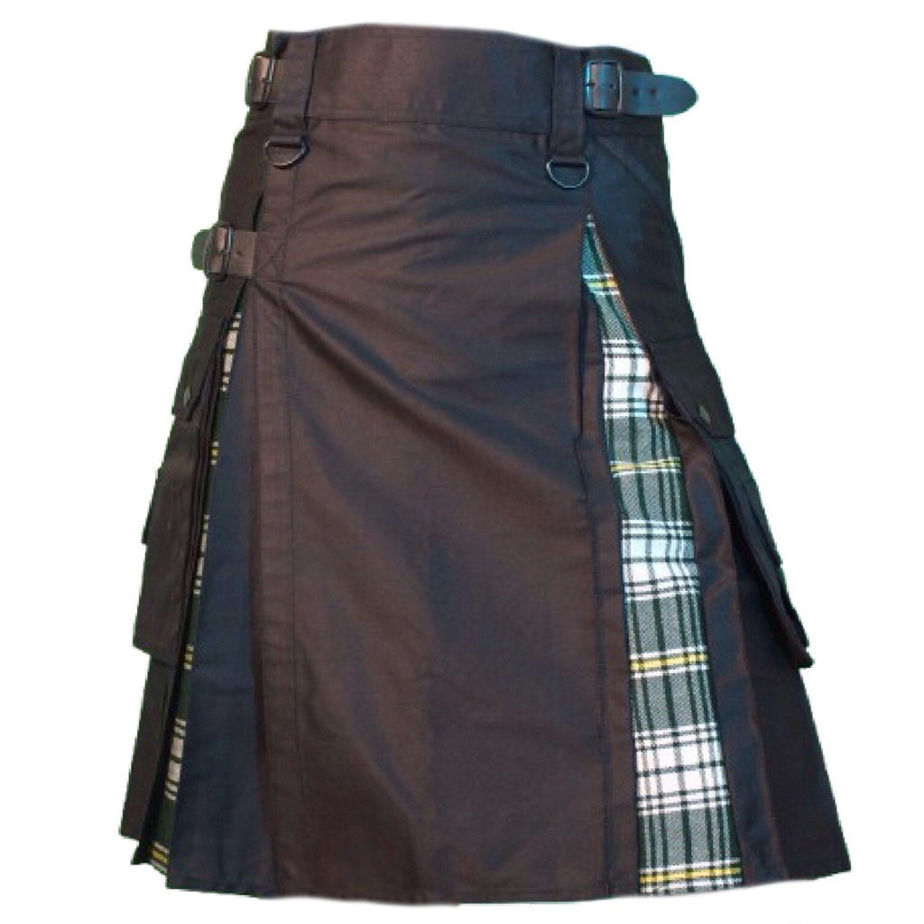 Hybrid Kilt with St. Patrick's Tartan in the Pleats – Affordable Kilts