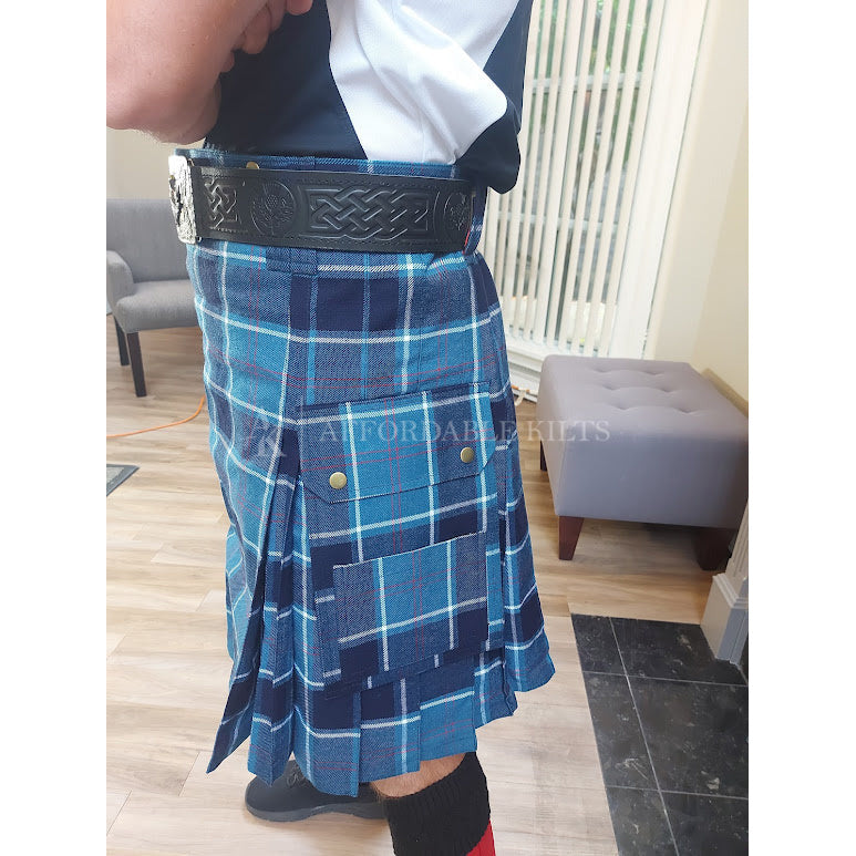 Tartan Utility Kilts | Night / Grey Spirit Tartan | affordablekilts.com ...