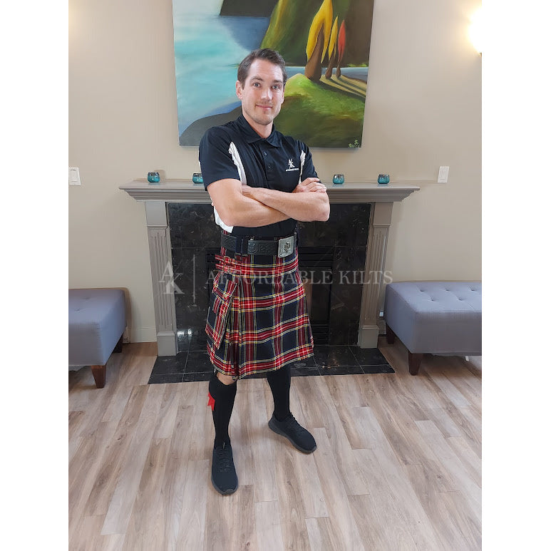 Tartan Utility Kilts | Night / Grey Spirit Tartan | affordablekilts.com ...