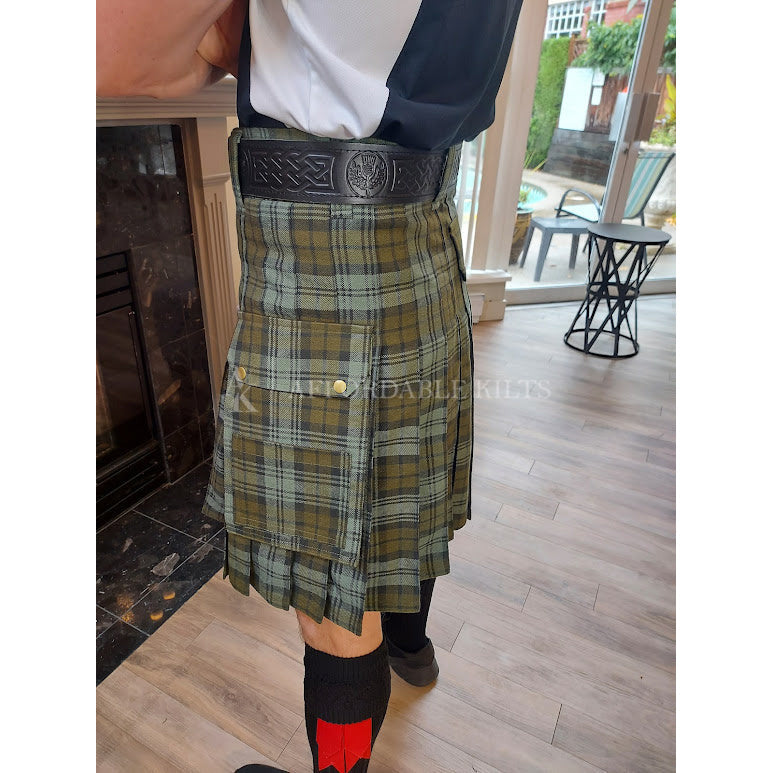 Tartan Utility Kilts | Night / Grey Spirit Tartan | affordablekilts.com ...