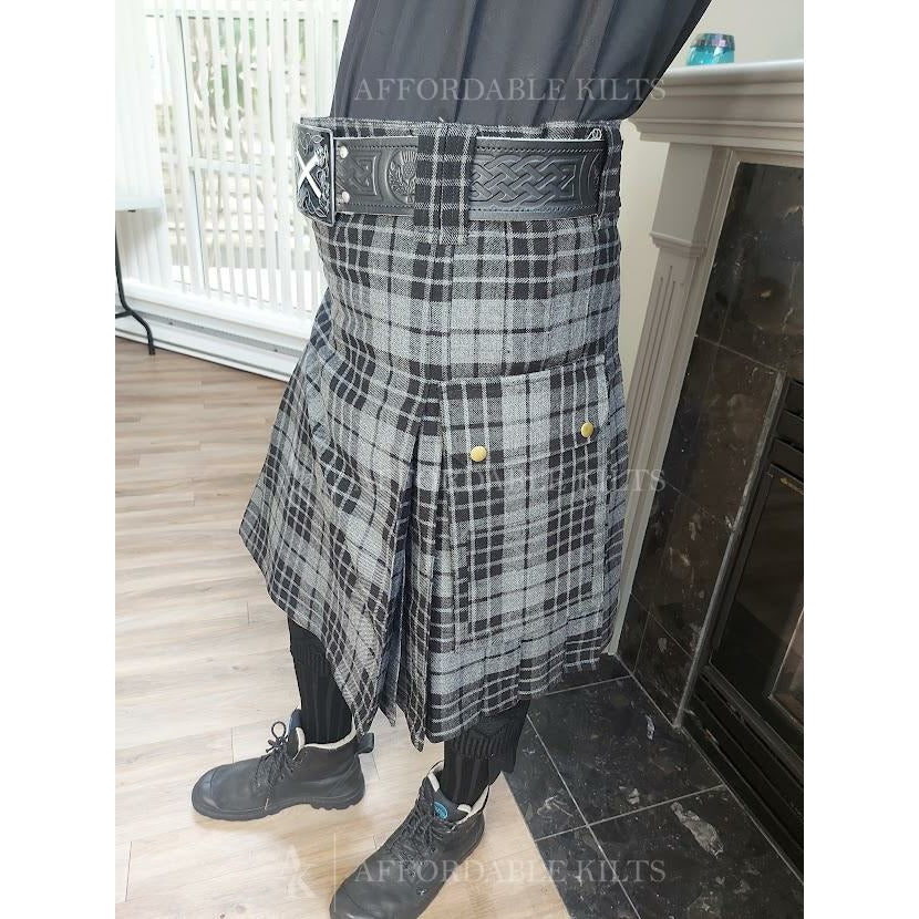 Tartan Utility Kilts | Night / Grey Spirit Tartan | affordablekilts.com ...